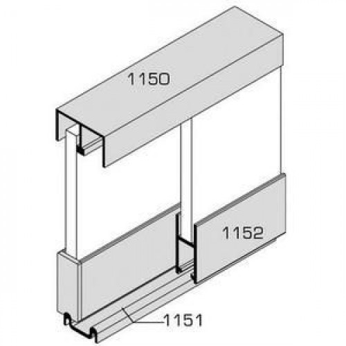 Rails pour Vitrines Coulissantes