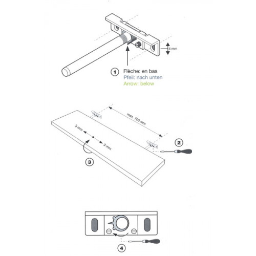Console Invisible - Agencements Divers - Ferrures de Meubles et Agencement
