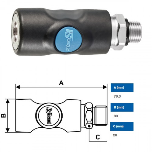Raccords Rapides PrevoS1 pour Air Comprimé