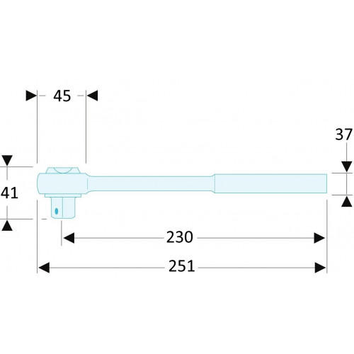 Cliquet 1/2" à Manche Hélicoïdal à Action Rapide