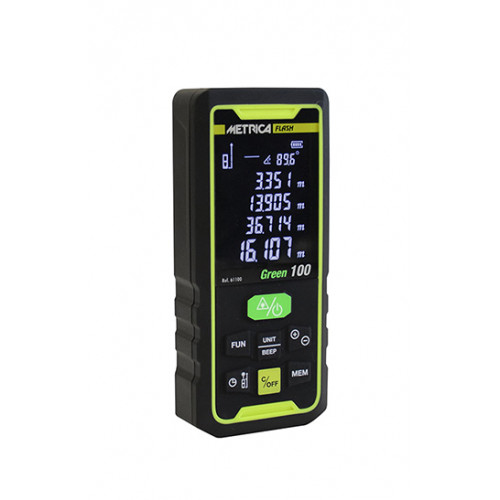 Télémètre Metrica Flash Green 100 m - Niveaux Laser et Télémètres ...