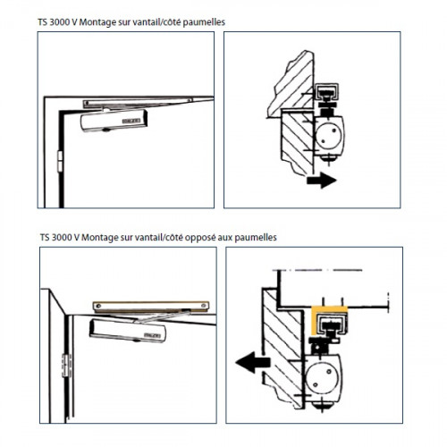 Ferme-Portes TS 3000 V / TS 3000 VBC - GEZE - Ferme-Portes - Ferme ...
