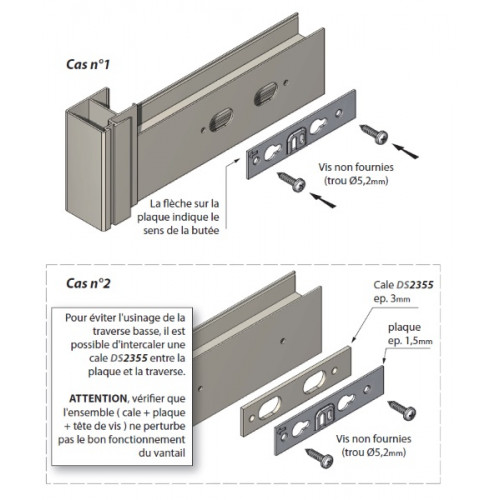Butée Amovible à Clé - SEHOP - Ferrures pour Châssis Coulissant et à Translation - Ferrures ...